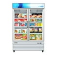 KoolMore 45 cu. ft. 2-Door Glass Display Merchandiser Freezer in White ...