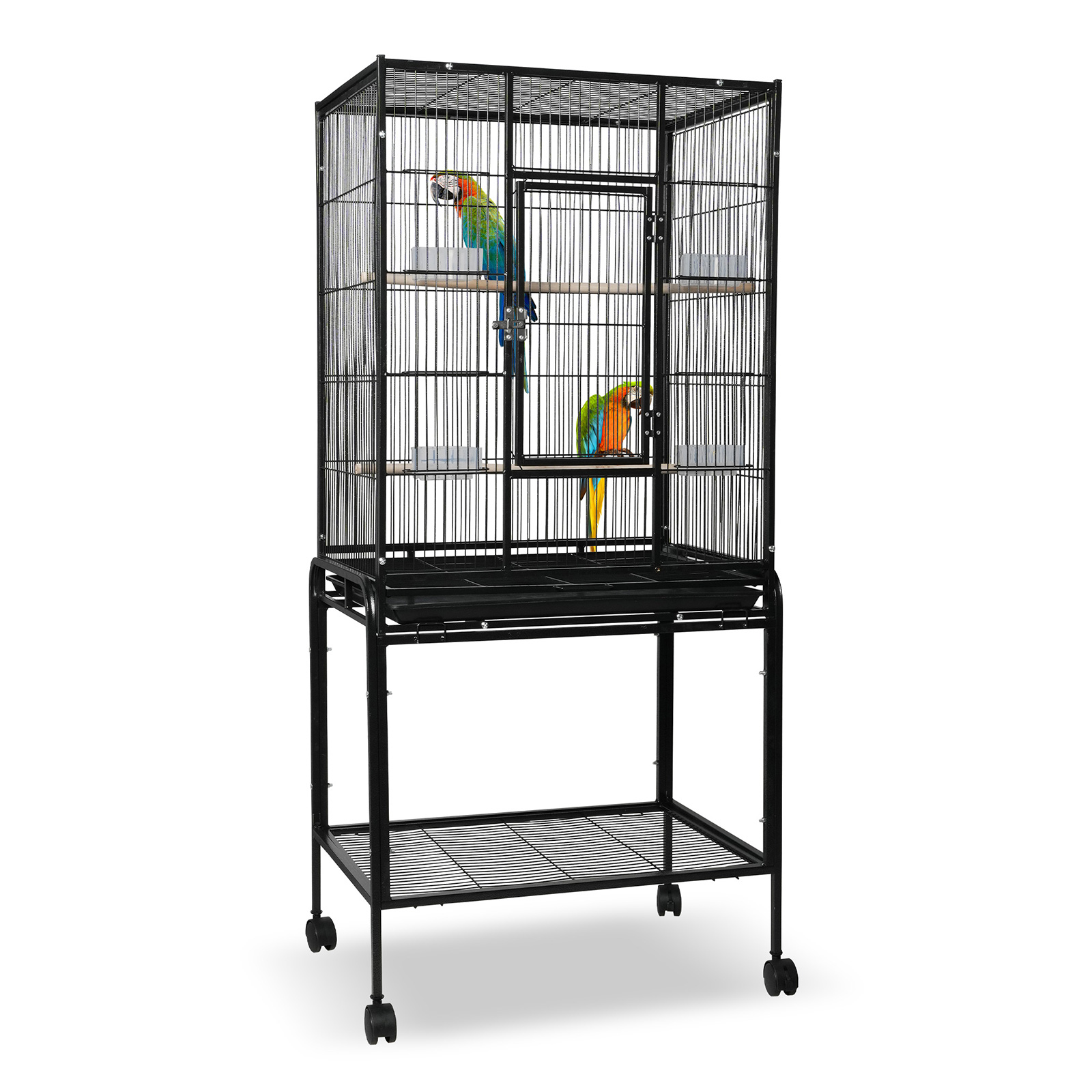 Prevue Select Wrought Iron Parrot Bird Cage 24x20x60", Pewter - Walmart.com