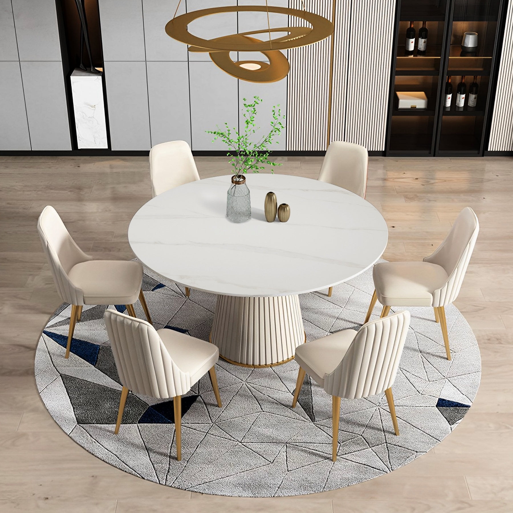 53-inch Modern Dining Table Set | For Dining Room Meals, American Style ...