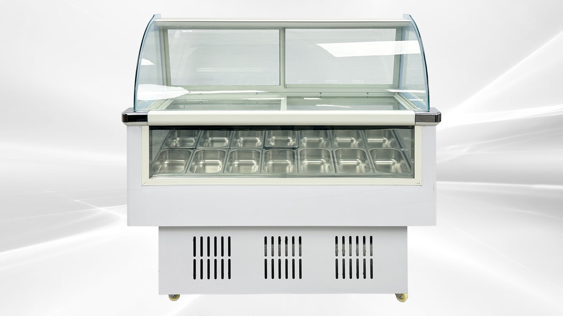 Cooler Depot 53 Inches 14 Pan Popsicle Gelato Ice Cream Freezer Display ...
