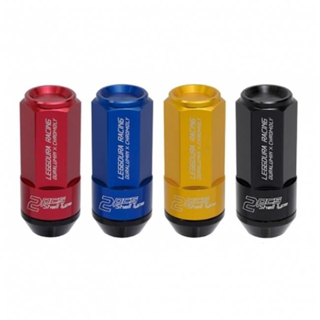 53 mm Leggdura Racing Shell Type Lug Nut with Closed-End Look - Black ...