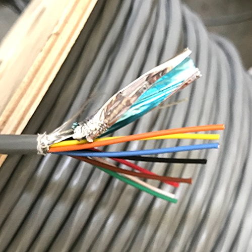5306FE 008100 8 Conductor 18 AWG Shielded Cable 100 feet - Walmart.com