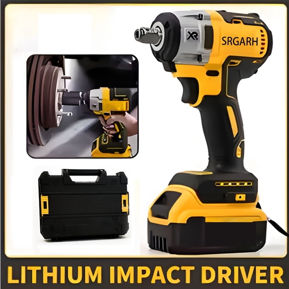 530N. M Cordless Impact Wrench Set, 12V MAX 1/2" Electric Impact Gun ...