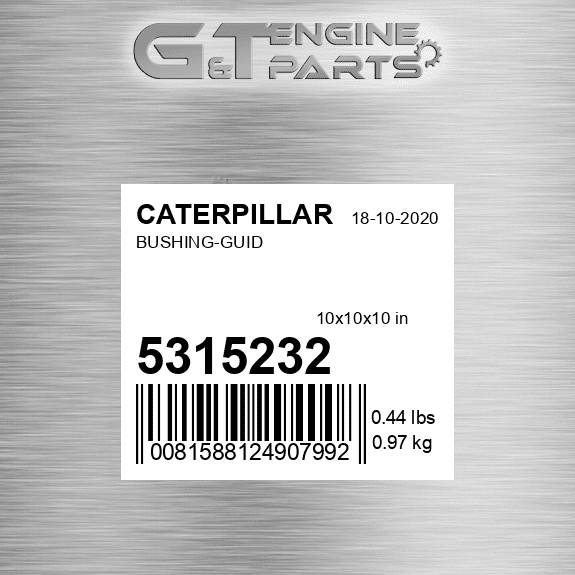 5315232 BUSHING-GUID fits CATERPILLAR (New OEM) - Walmart.com