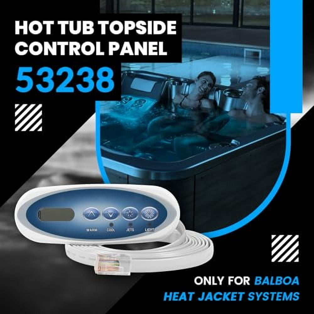 53238 Topside Control Panel Replace for Balboa 53238 Topside Control Panel VL200, 4-Button Hot ...