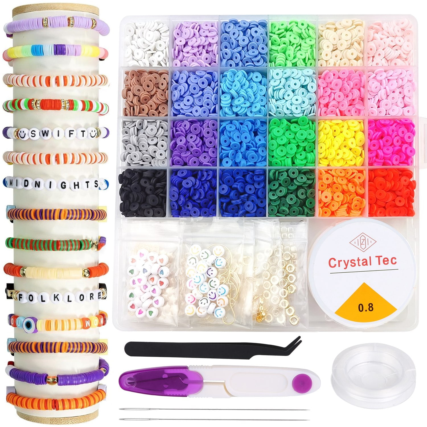 5327Pcs Seed Beads Bracelet Kit,Multi-Color DIY Jewelry Craft Kits for ...