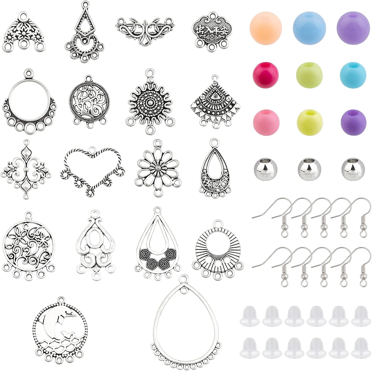 532Pcs Earring Making Kit Earring Making Supplies Kit with Earring ...