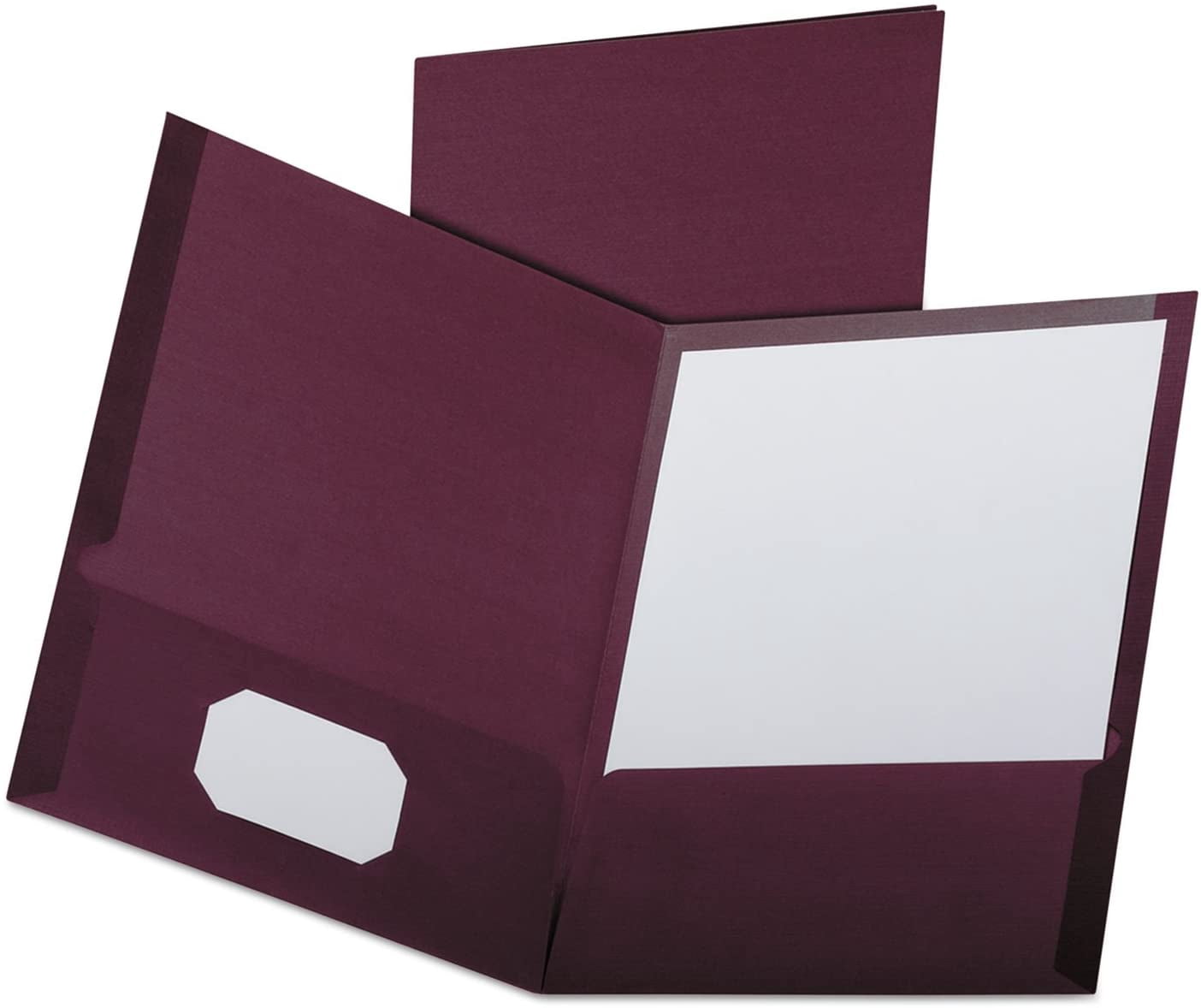 53441 Linen Pocket Folder, 25/BX, Burgundy - Walmart.com