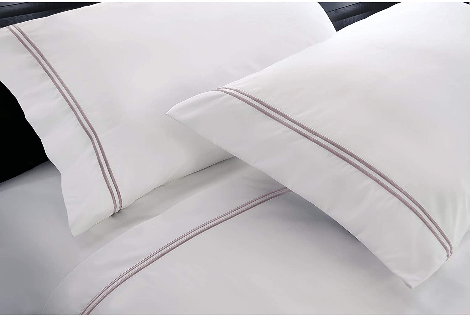 536||Hotel Suite 1200 Thread Count Cotton-Rich Embroidery Sheet Set ...
