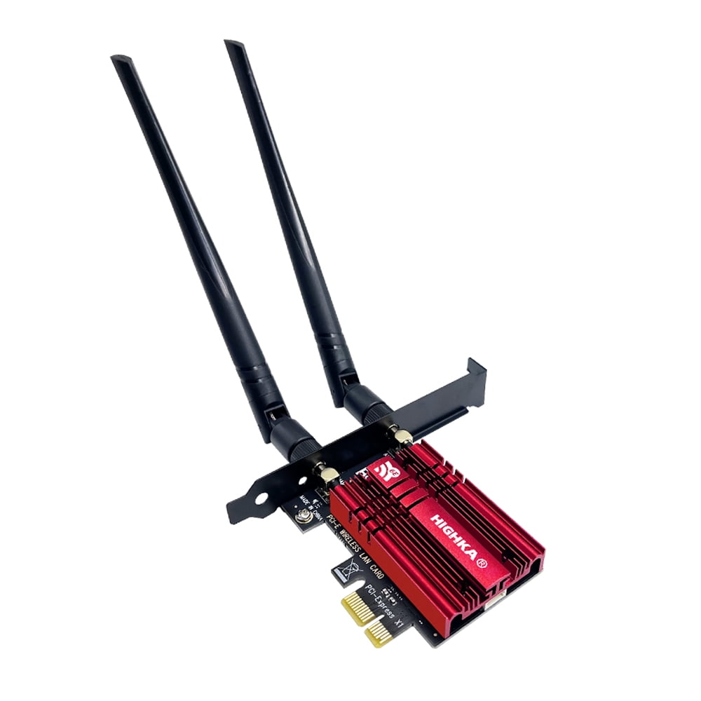 5374Mbps Wi-Fi 6E PCIe Wireless Network Card 5G/6Ghz WiFi Adapter ...