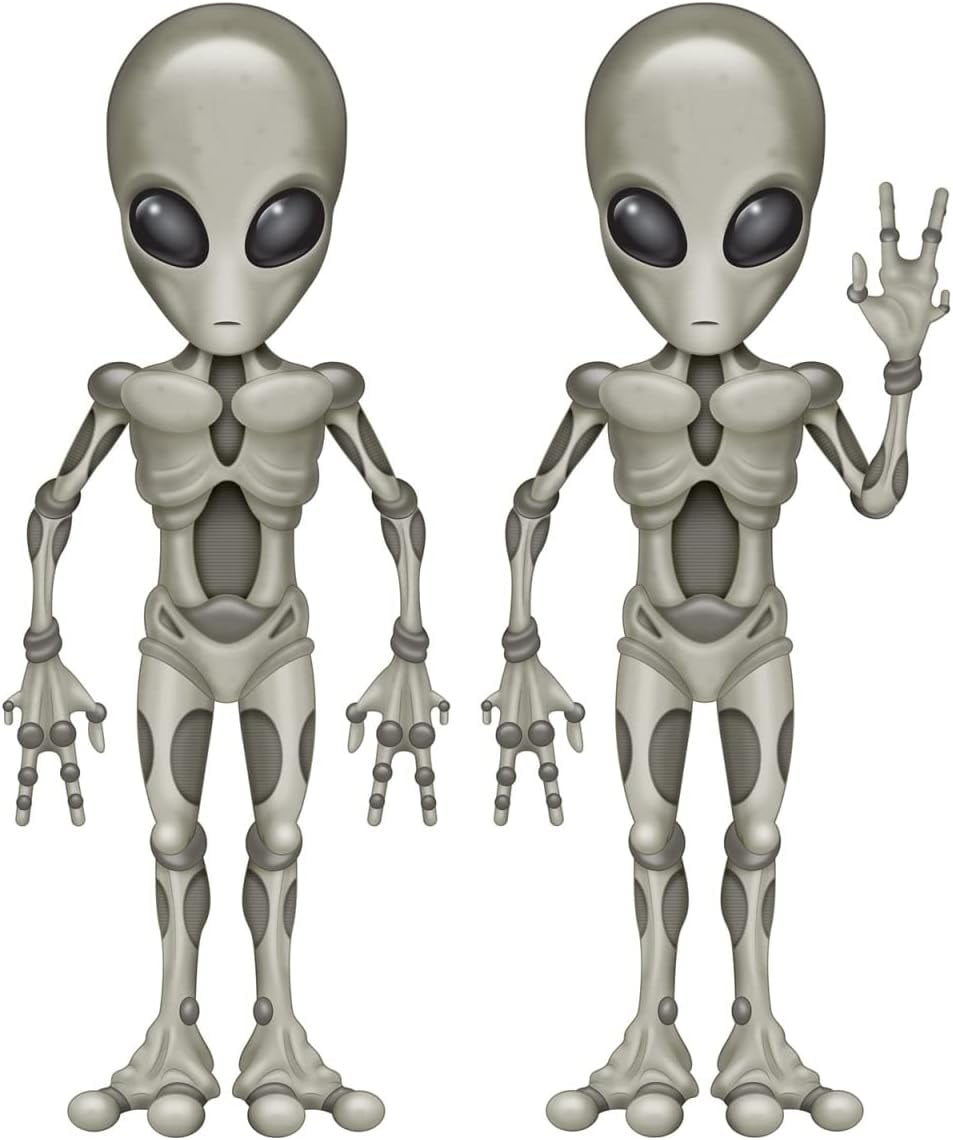 53772 Gray Alien Cutouts, 8 Pcs - Walmart.com