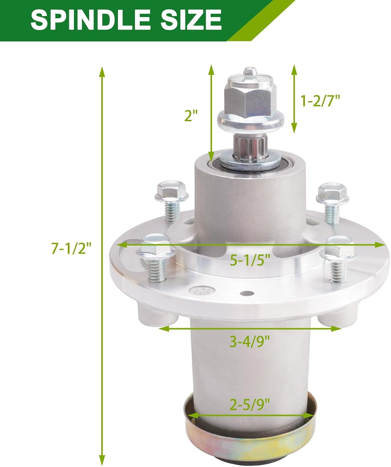 539112170 Spindle and 153535 Pulley Replacement Kit for 48" 52" 61 ...