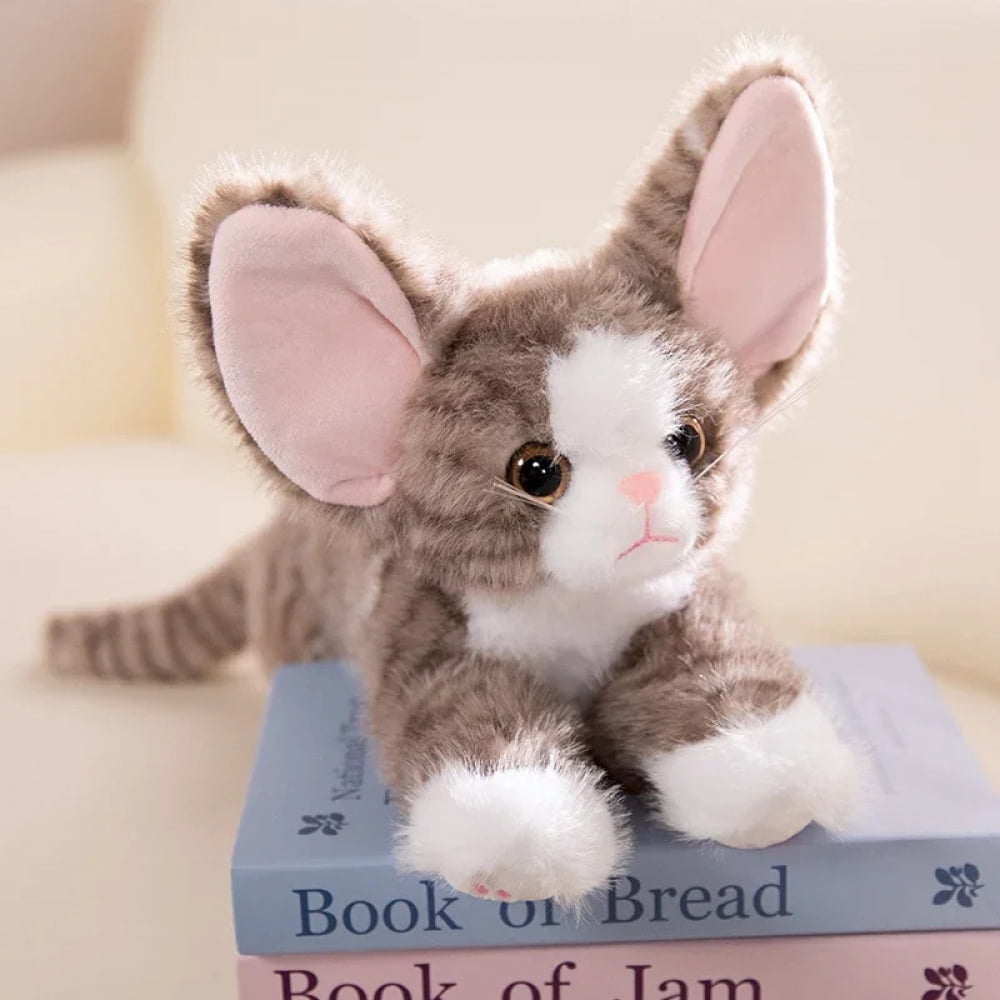 53CM Simulation Devon Rex Plush Toys Curly Hair Peluche Kitten Stuffed ...