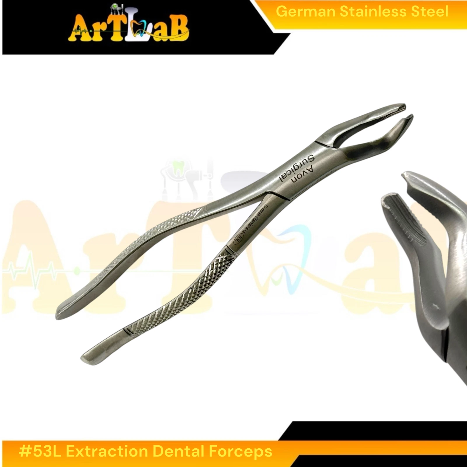 53L Extraction Pliers Upper First Molar Left, Upper Second Molar Left ...
