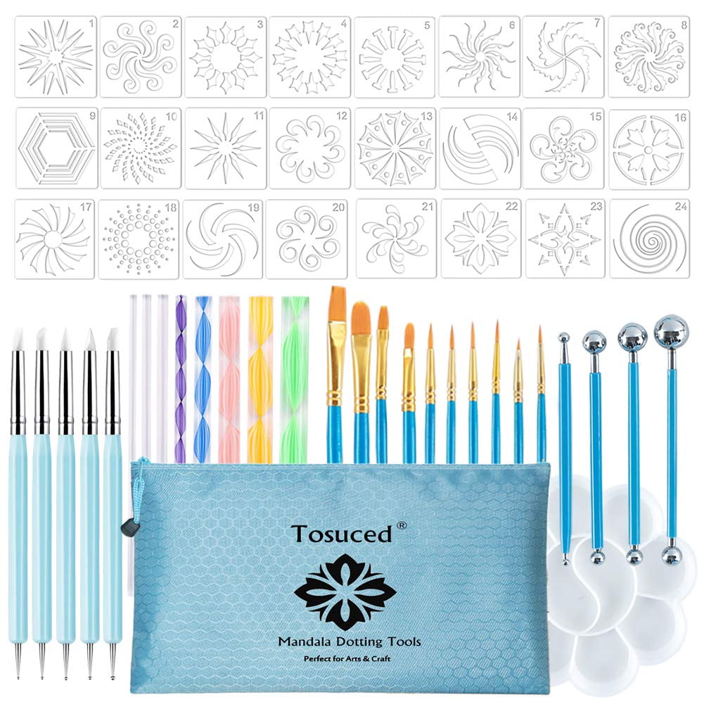 53PCS Mandala Dotting Tools Set for Painting Rocks,Mandella Art and ...