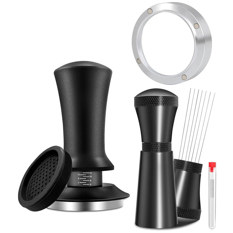 53mm Espresso Accessories Kit, Spring Loaded Calibrated Tamper ...
