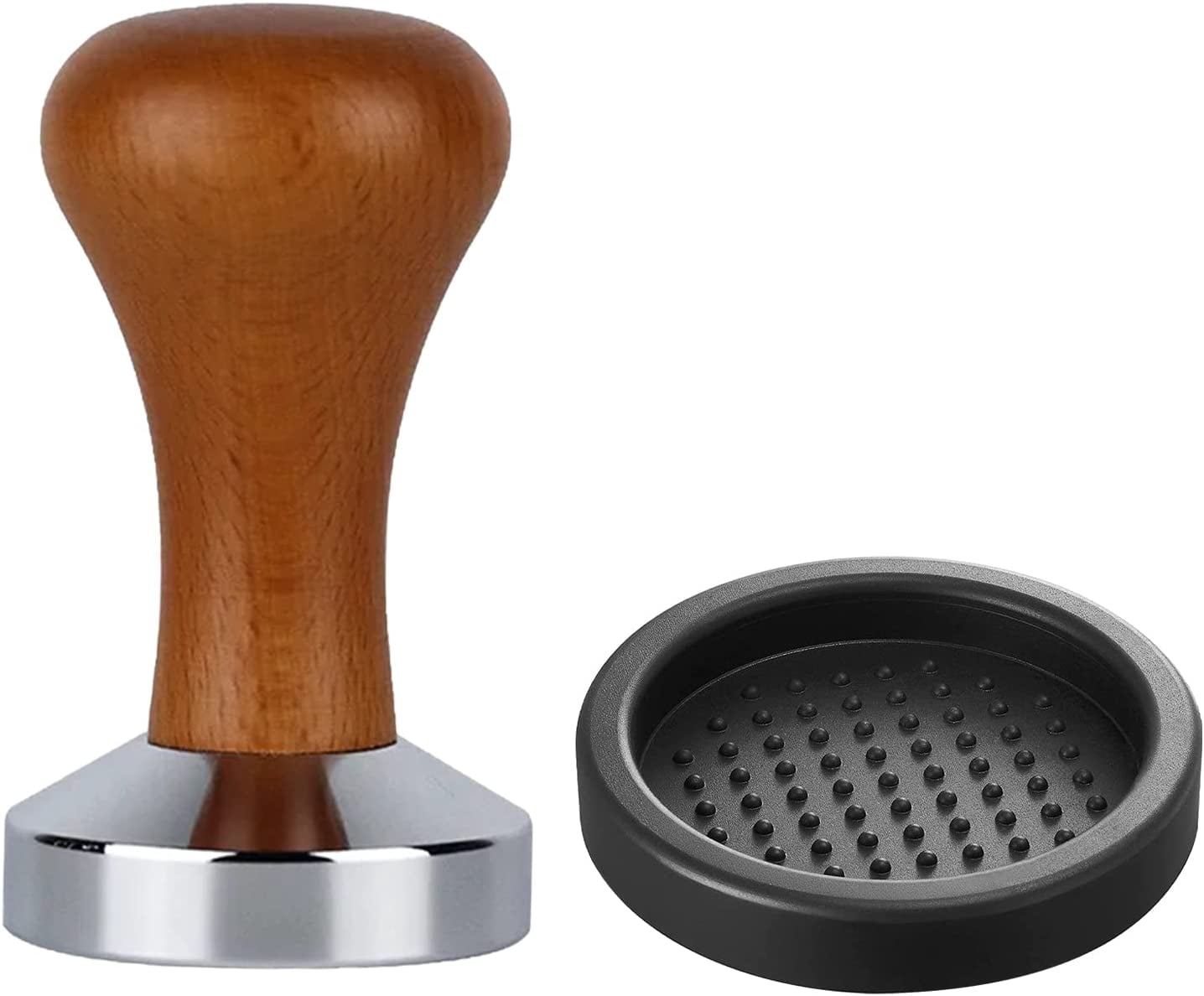 53mm Espresso Coffee Tamper with Tamper Mat, Espresso Tamper 53mm with ...