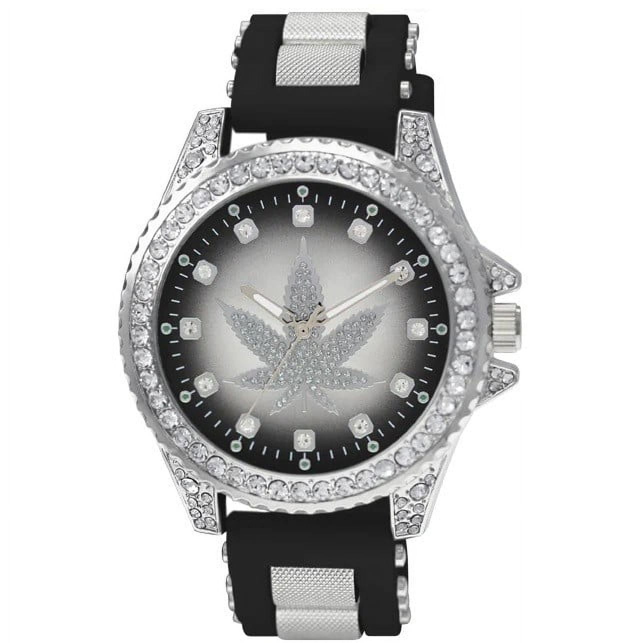 53mm Montres Carlo Men's Fashion Luxury Silicone Band Clubbing Hip Hop ...