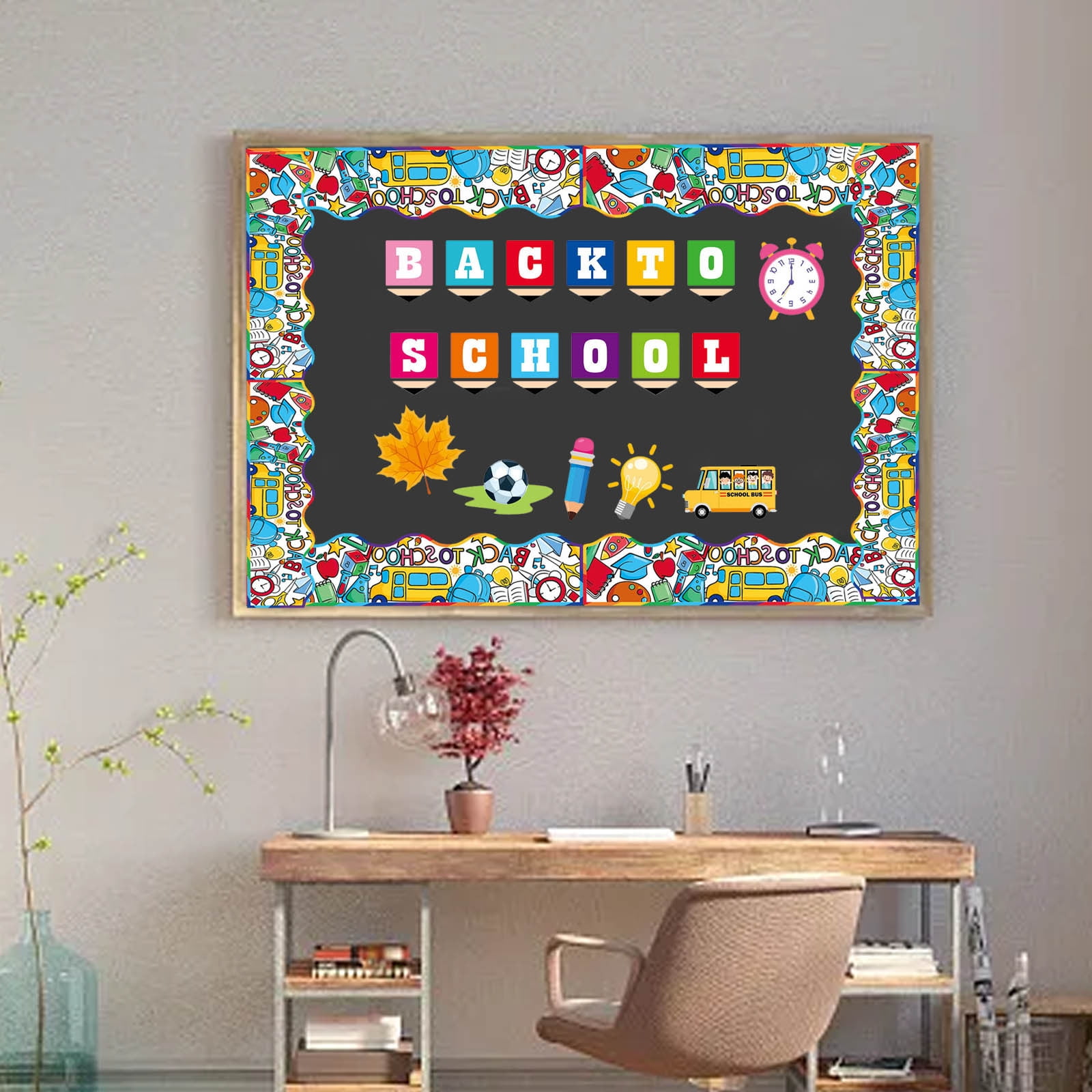 53pc Welcome Back to School Bulletin Board Decor First Day Theme ...