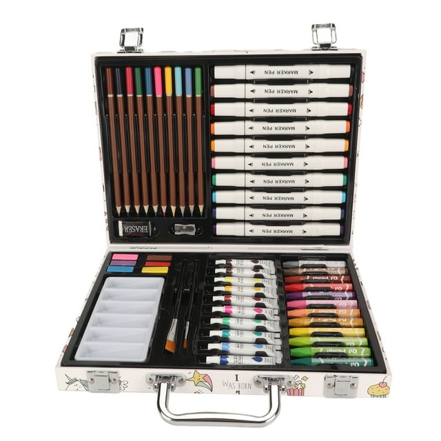 53pcs Marker Crayon Kit for Adults Rich Variety Lasting Crayons Art Set ...