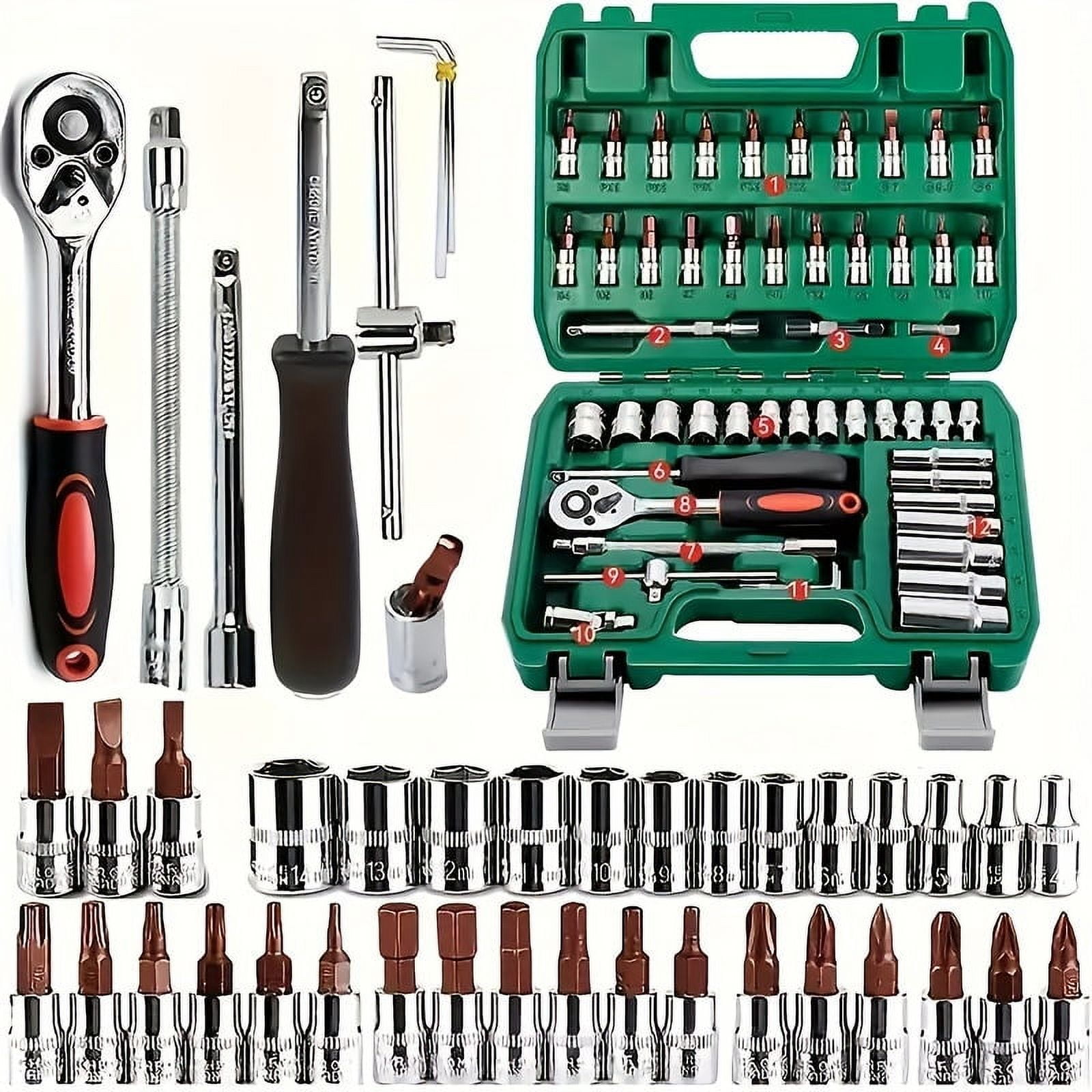 53pcs Professional Automotive Master Tool Kit - Premium Tool Sets For ...