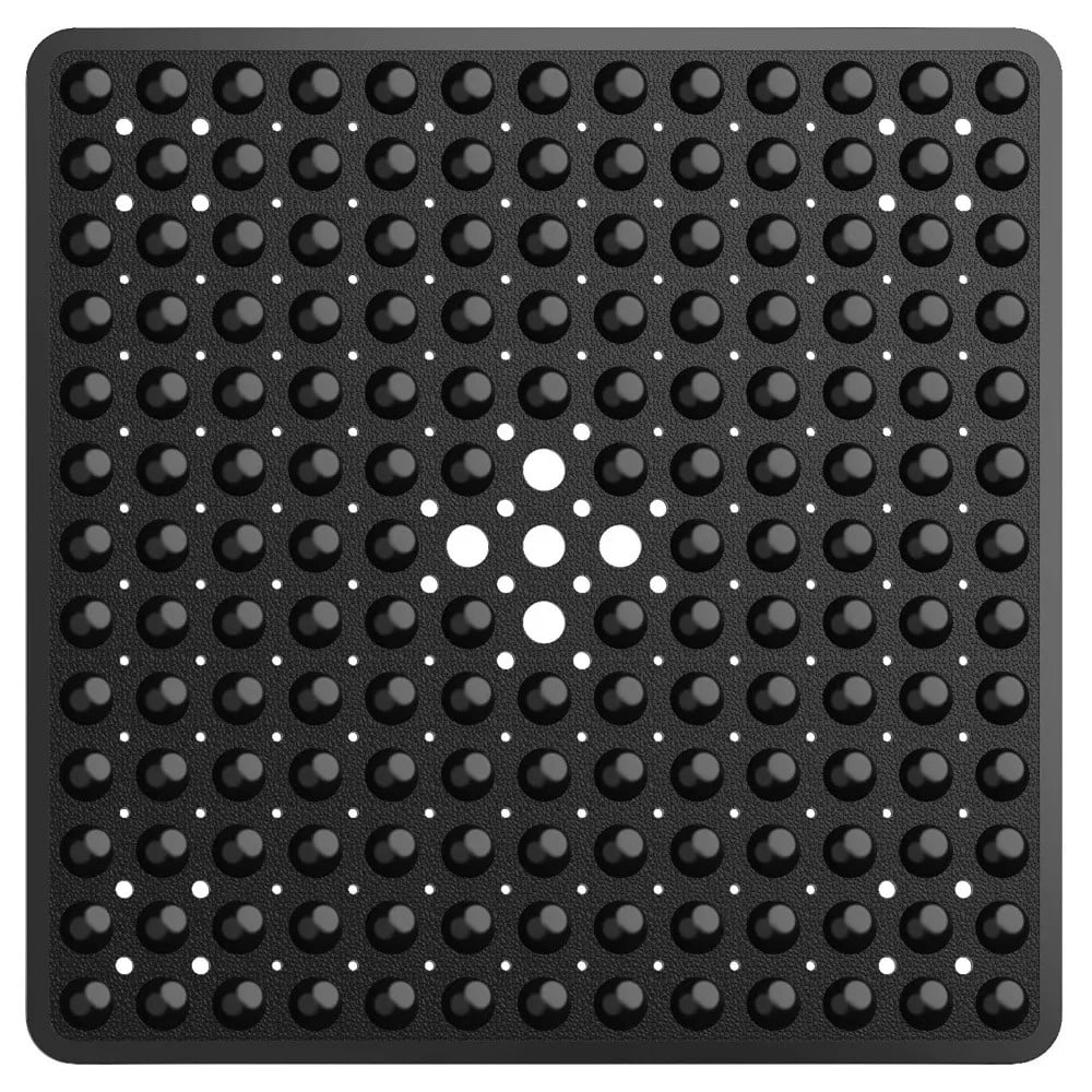 53x53cm Shower Mat Suction Cup PVC Anti Slip Bath Mat Square Shower ...