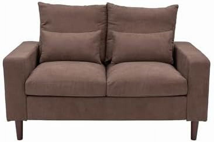 54.5” Loveseat, Modern Small Couch Upholstered Fabric, Love Seat ...