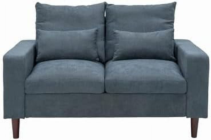 54.5” Loveseat, Modern Small Couch Upholstered Fabric, Love Seat ...