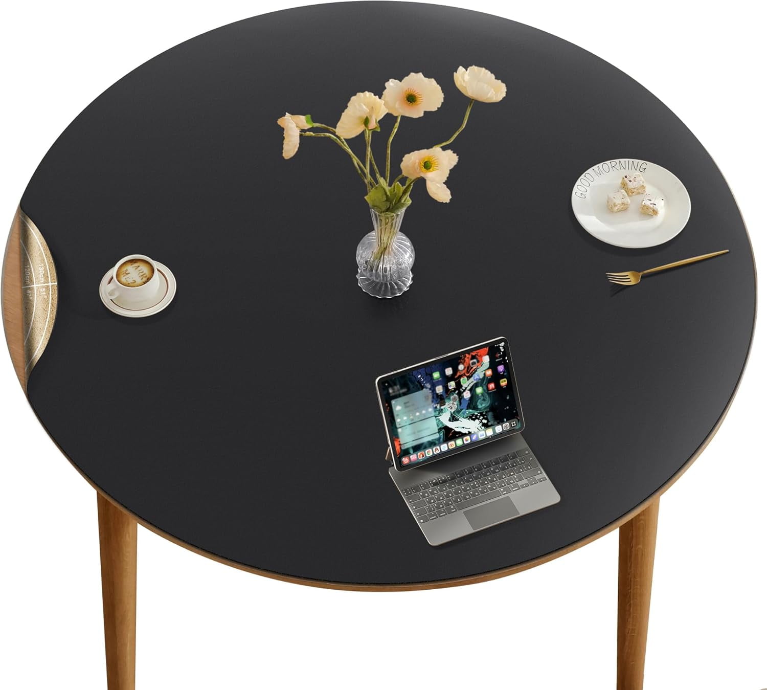 54/51/47/43/40 Inches Round Table Mat - Cork Leather Placemats ...