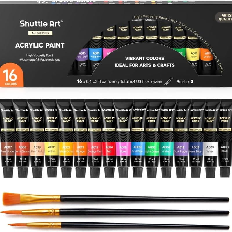 54/66 Pack Acrylic Paint Set, Acrylic Painting Set with 30 Colors ...