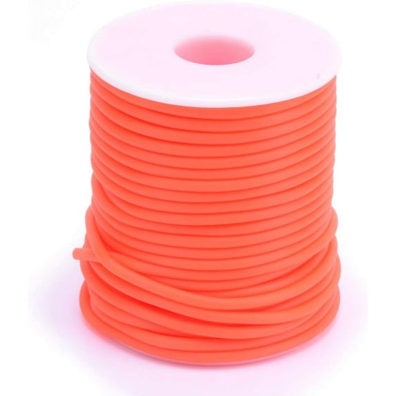 54.68 Yards 2mm Hollow Rubber Tubing Jewelry Cord 1mm Hole PVC Tubular ...