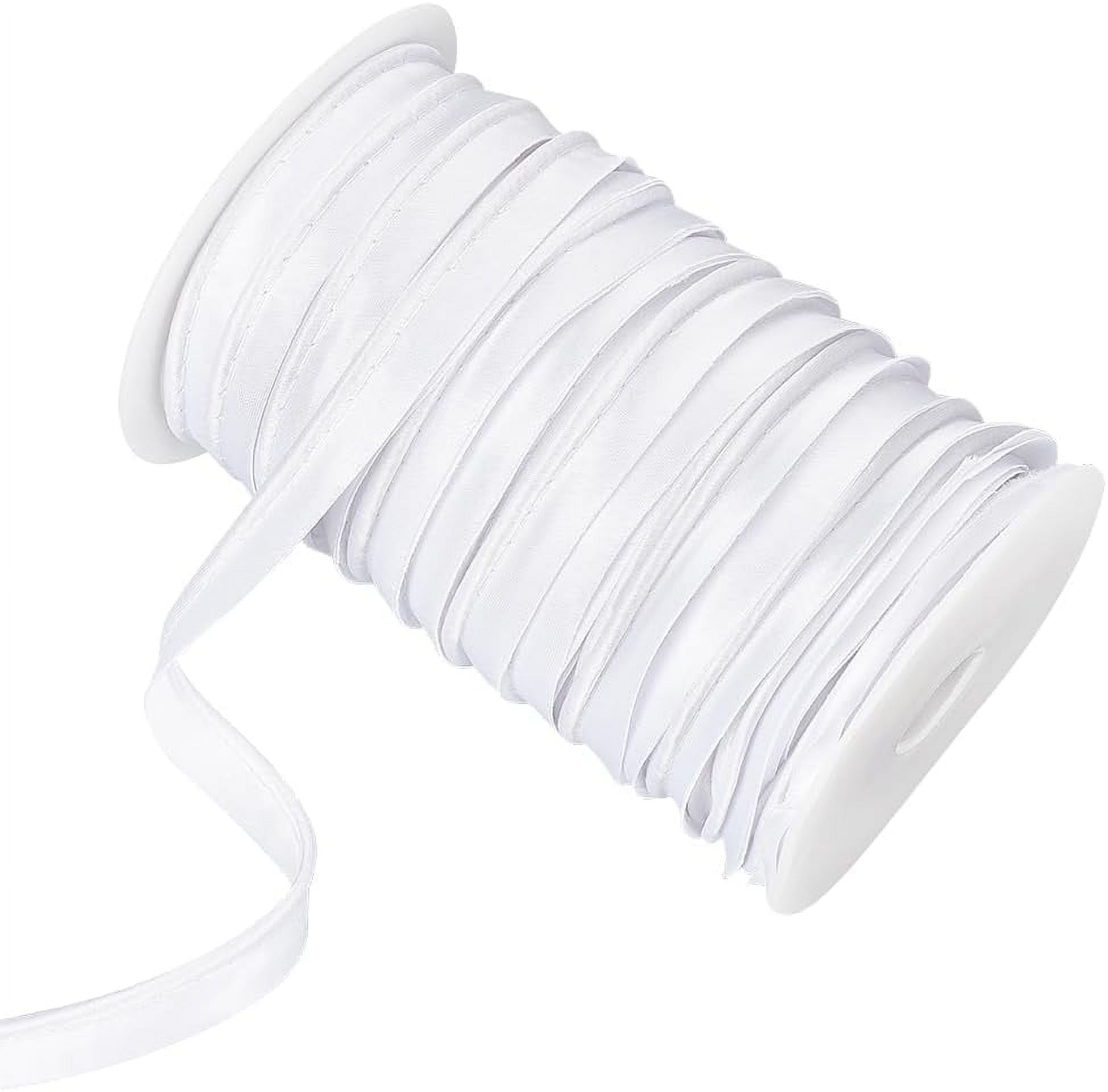 54.68 Yards White Smooth Polyester Piping Trim 1/2 inch(12mm) Wide ...