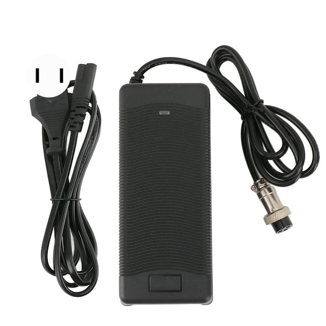 54.6V 2A Electric Scooter Charger with GX16 Metal Connector Electric Bike Charger Anti ...