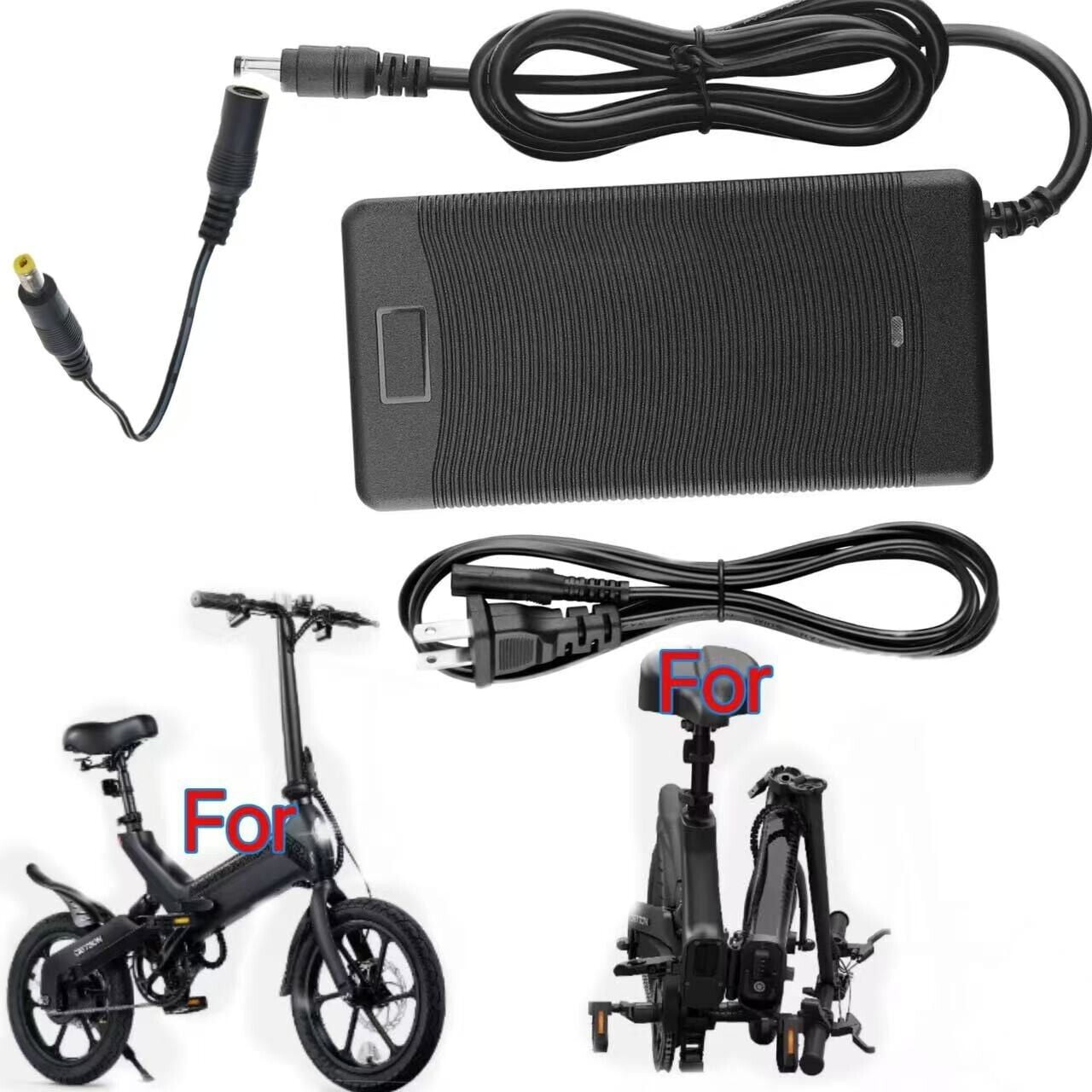 54.6V AC Adapter For Jetson Haze JHAZE-BLK Folding Electric Bike Power ...