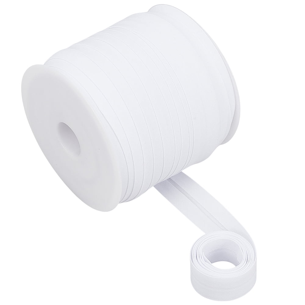 54.7 Yards Single Fold Bias Tape 7/8 Inch Wide White Polycotton Bias ...