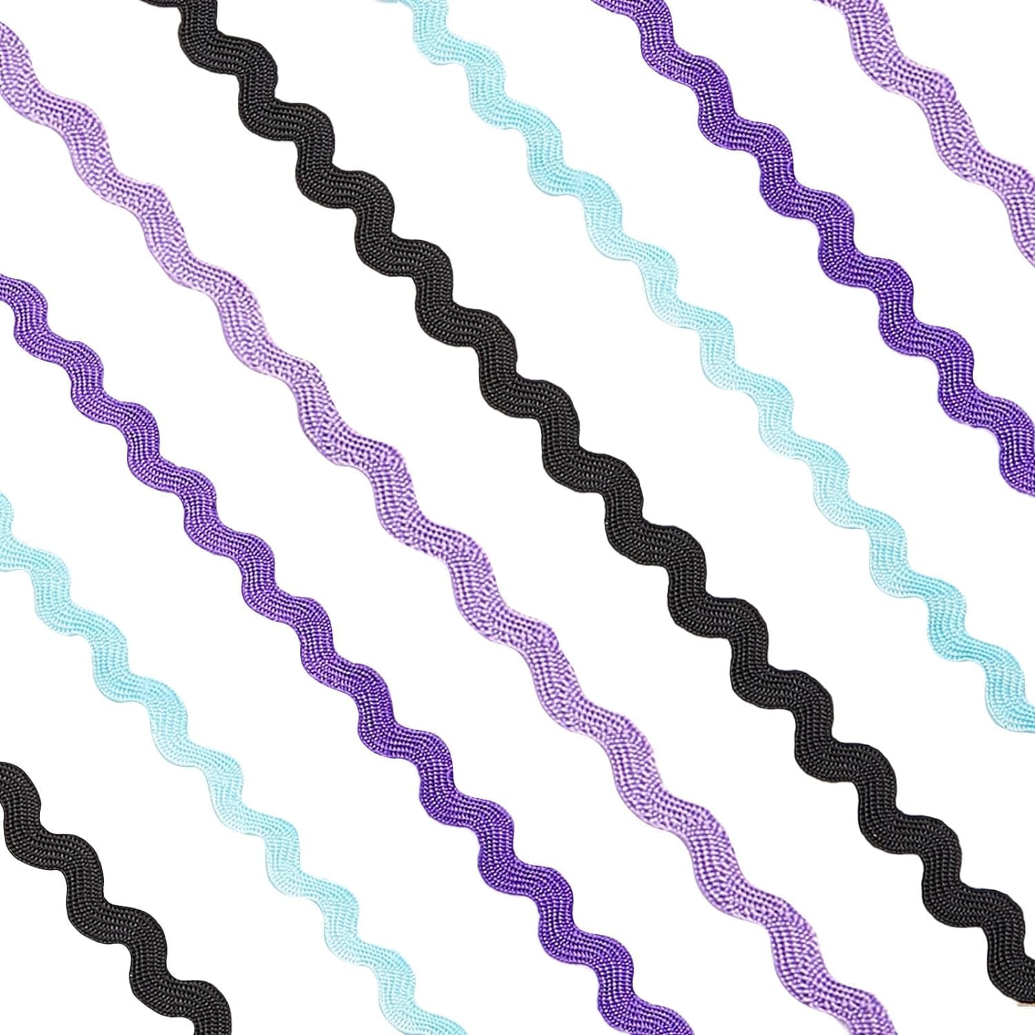 54.7Yards Wavy Bending Ribbon Rick Rack Fringe Trim RIC Rac Webbing ...