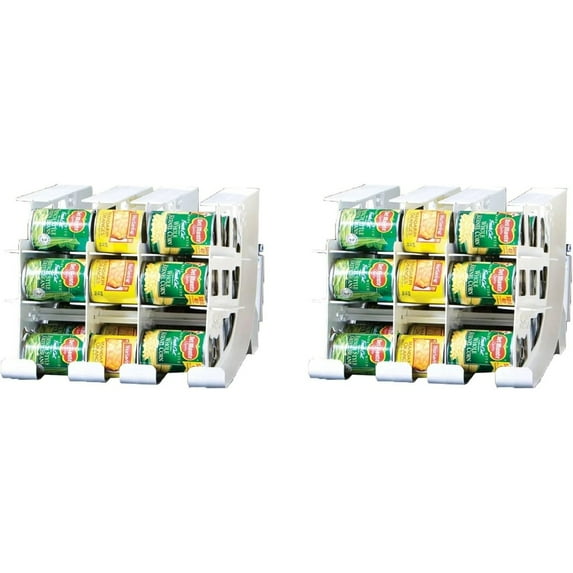 54-Can Capacity Pantry Storage Organizer Dispenser Rack for Canned ...