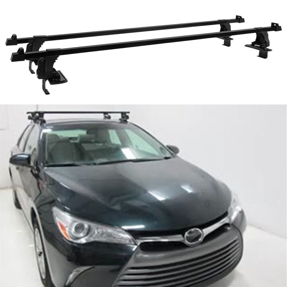 54" Car Top Roof Rack Cross Bar Luggage Cargo Carrier w/ Lock For ...