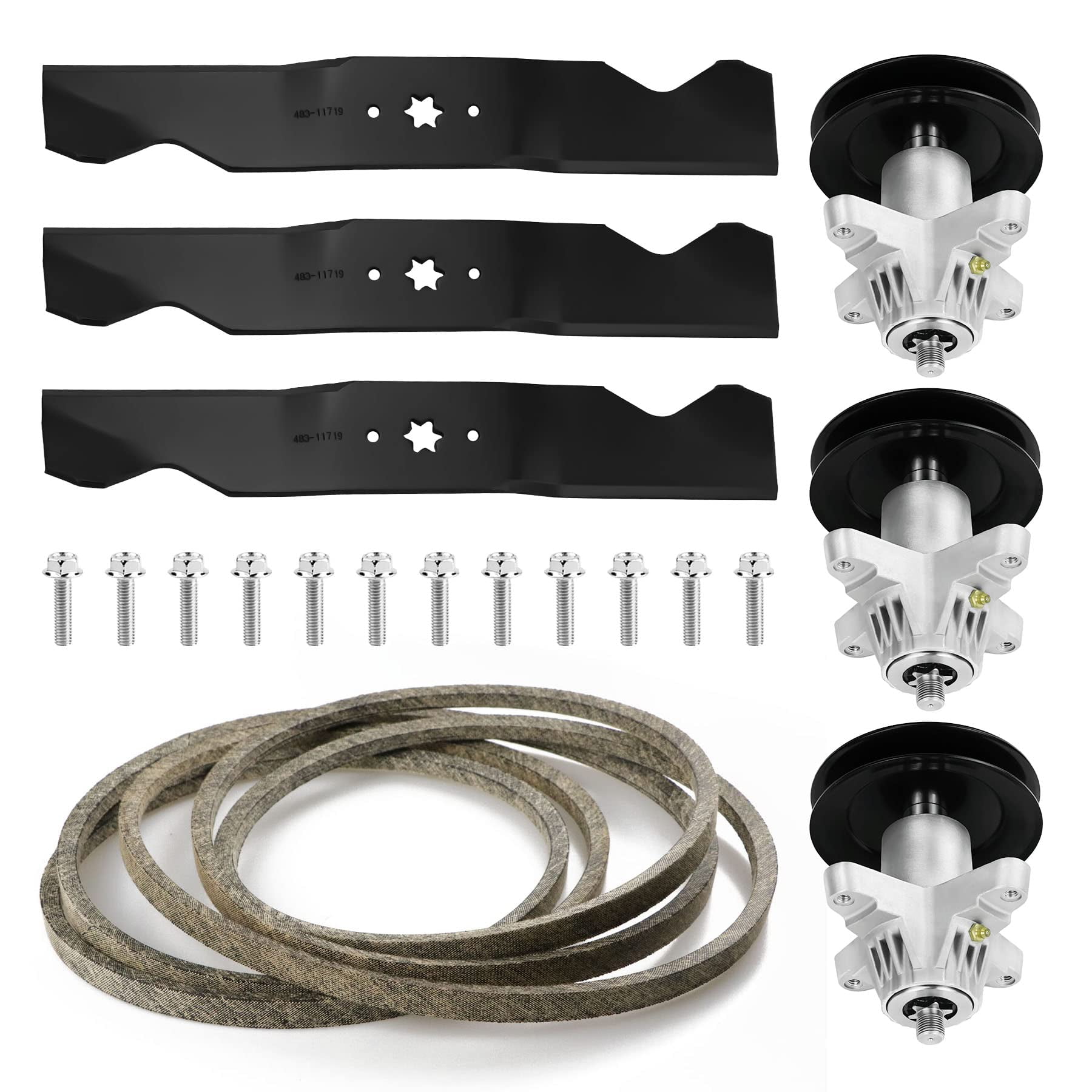 54" Deck Lawn Mower Rebuild Kit for MTD 618-05137 /for Cub Cadet RZT-L54 ZT-L54, Include 3 ...