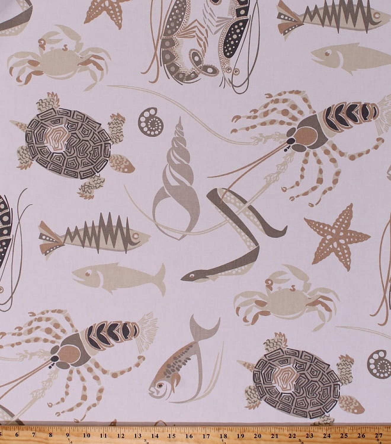 54" Decorator Weight Sea Creatures Beach Ocean Animals Turtles Lobsters ...