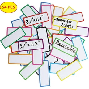 Magnetic Dry Erase Name Tags and Labels for Office and Classroom