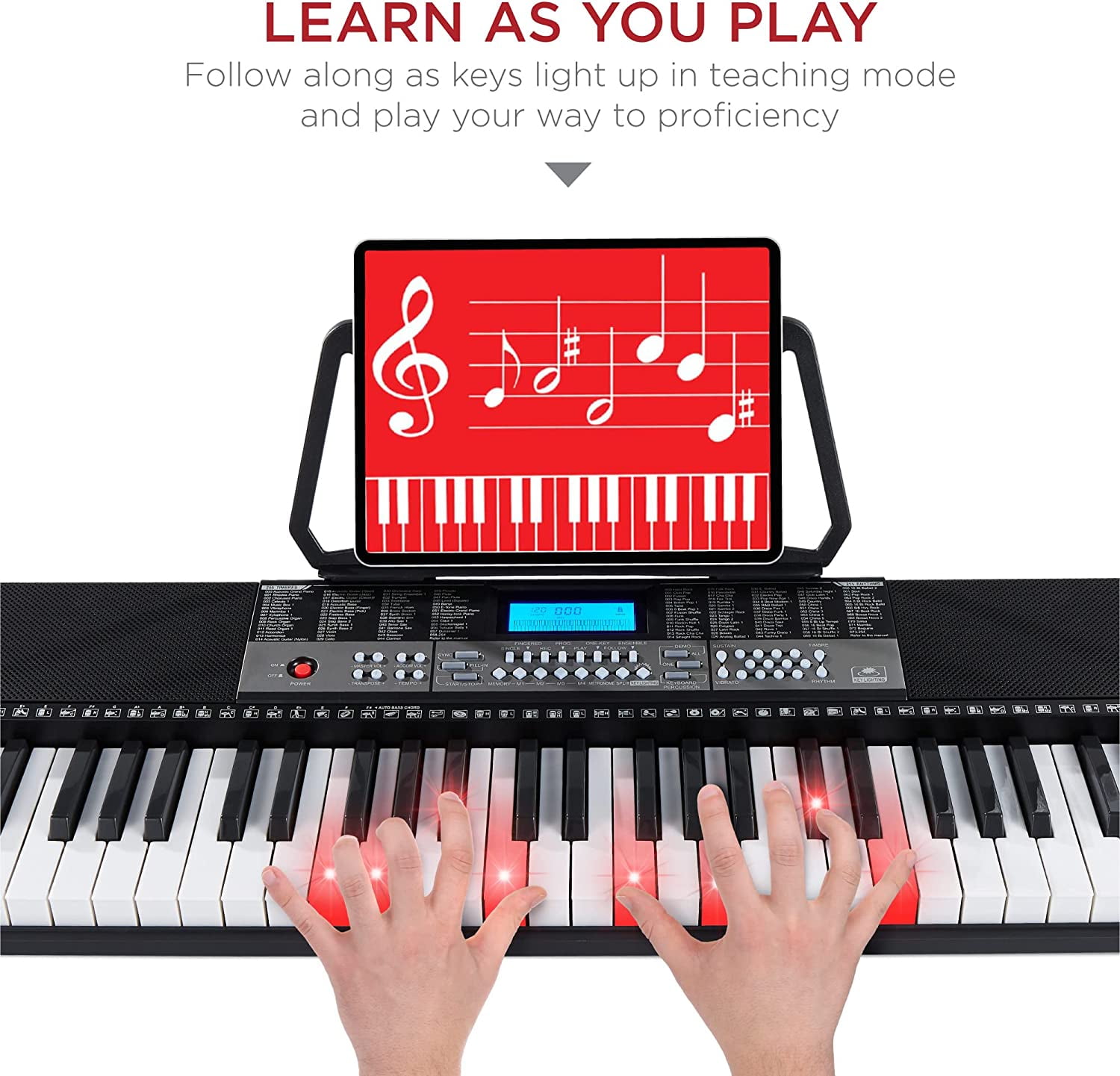 54- Electronic Keyboard Piano Portable Beginner Electric Keyboard ...