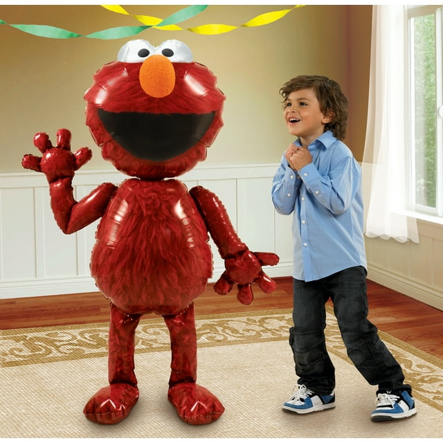 Elmo AirWalker 54" Foil Balloon, Red - Sesame Street Birthday Party ...