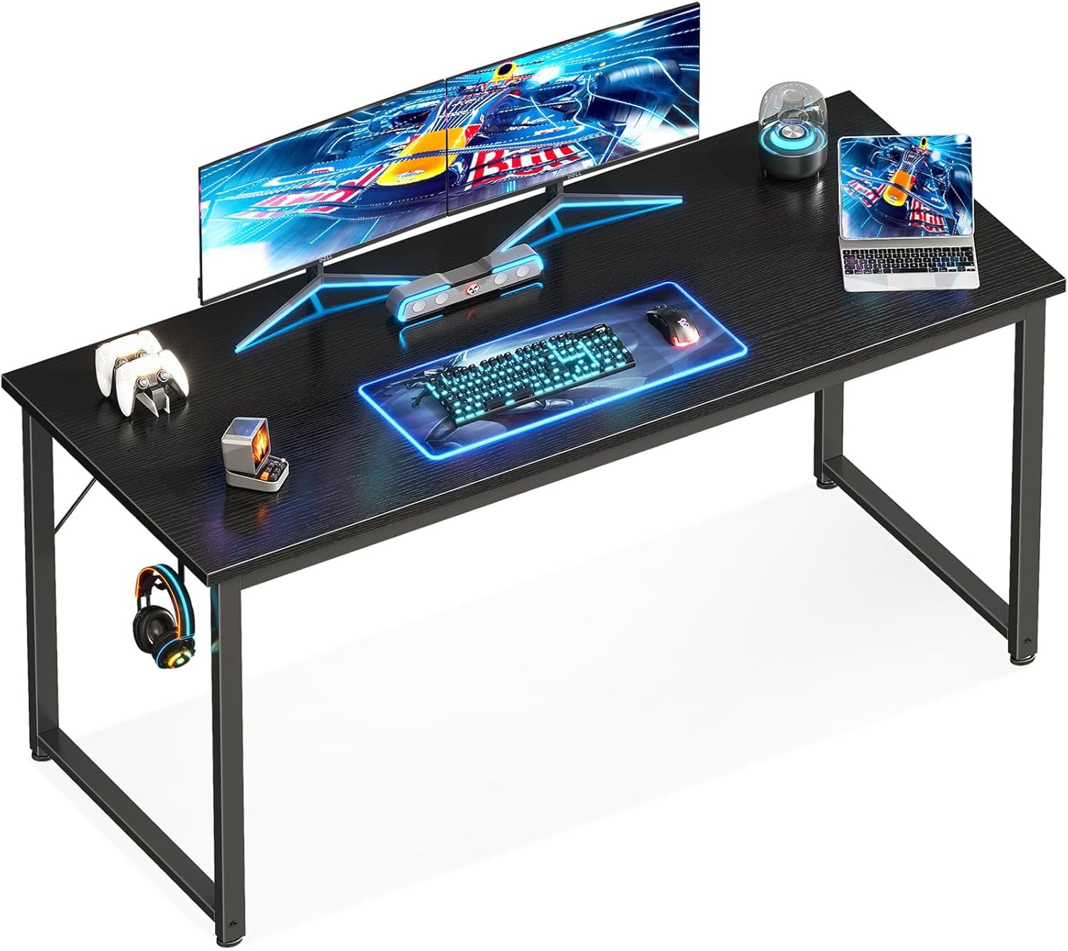 54 Inch Computer Desk for Home Office, Study Writing Table for Small ...