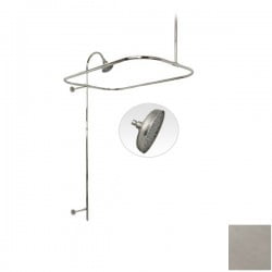 54 Inch End Mount Shower Conversion Kit with Rain Shower Head - Walmart.com