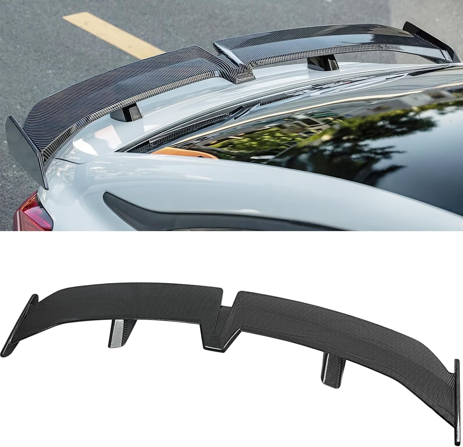 54 Inch Universal Rear Spoiler, PRO Style Car Rear Trunk Spoiler Wing ...