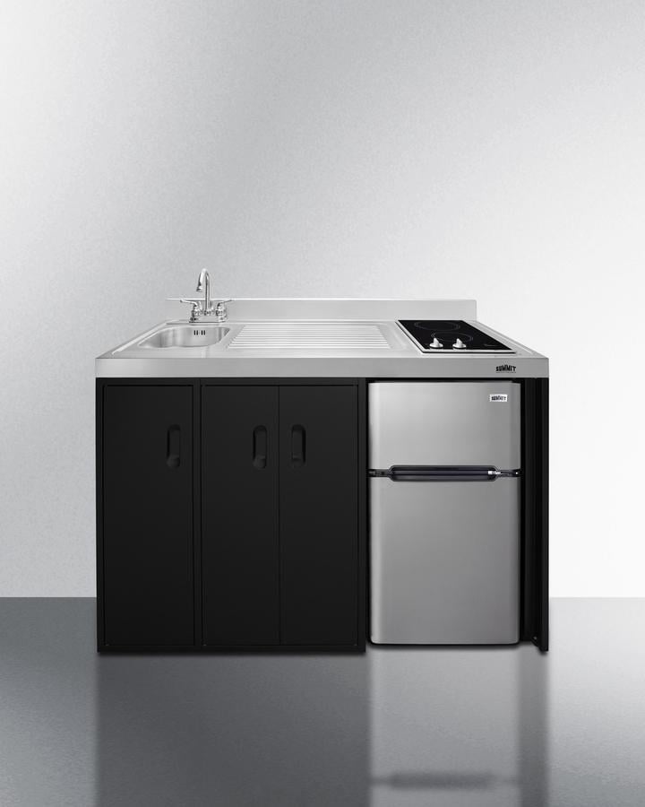 "Summit 54"" Wide Modern All-In-One Left Side Kitchenette for Small ...