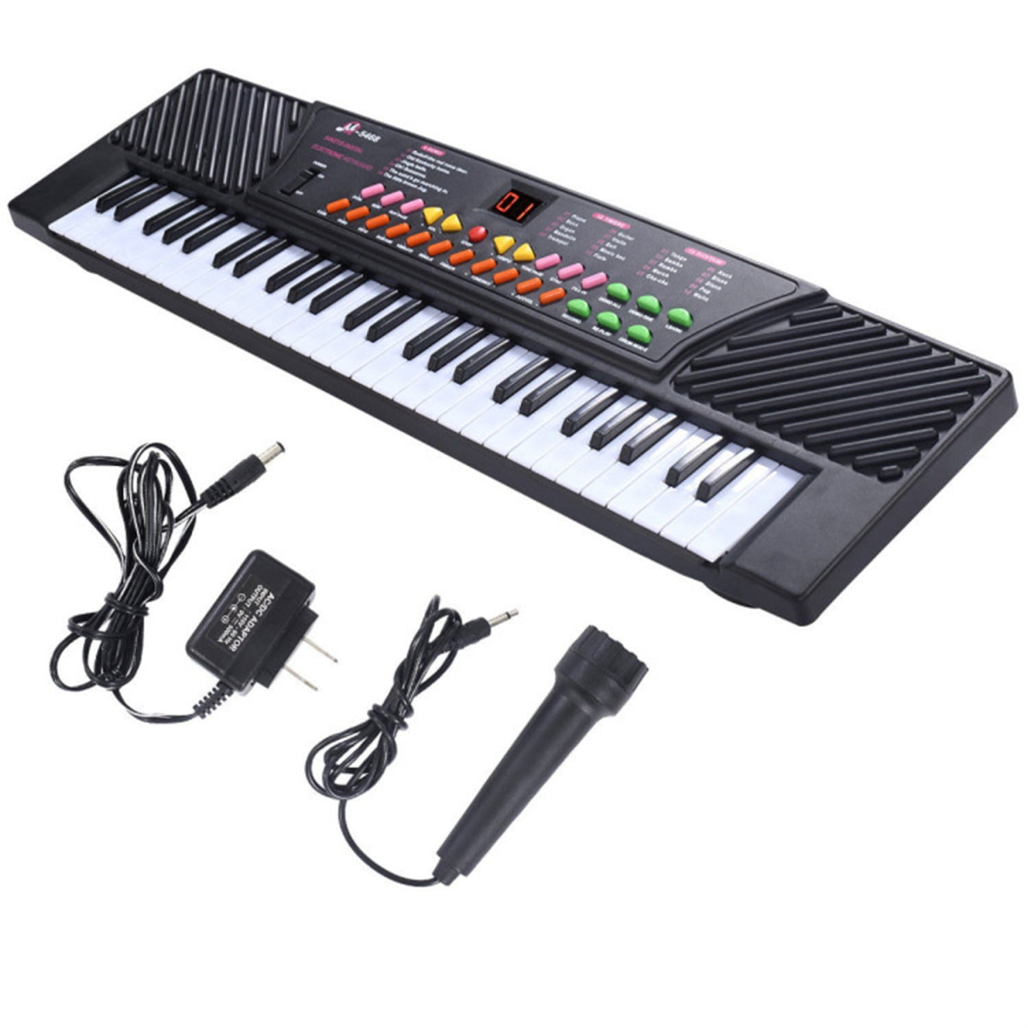 54-Key Electronic Keyboard for Kids - 10 Timbres/10 Tempos, Record ...