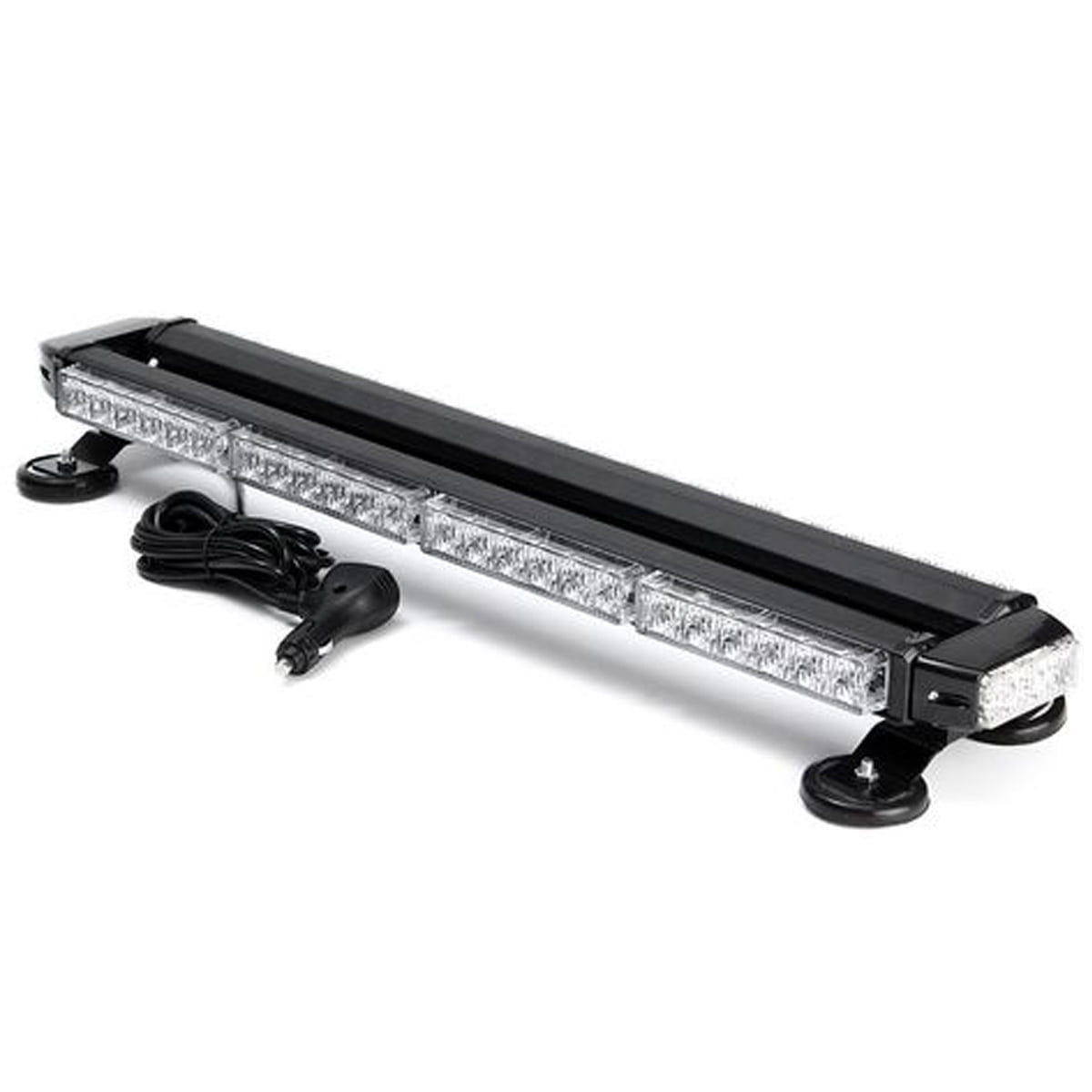 54-LED 12V amber Double sided gyroheadlight bar roof magnetic beacon ...