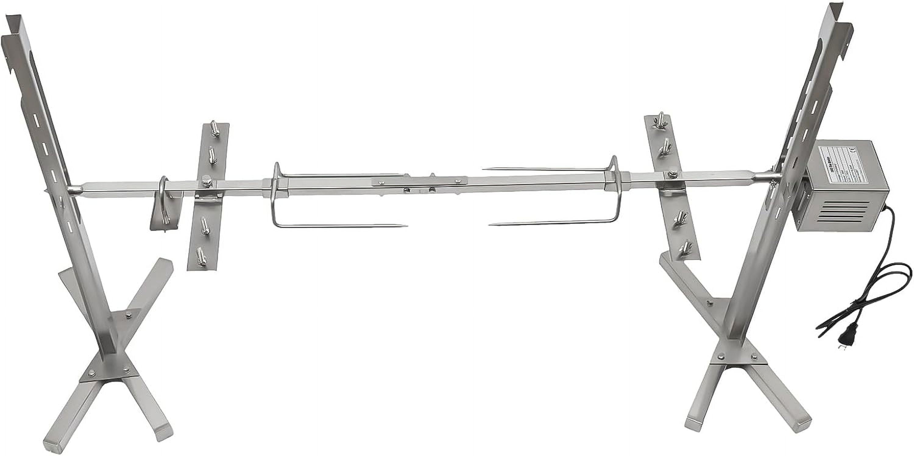 54'' Large Stainless Steel Rotisserie Grill, 25W 88 LBS Pig Hog Chicken ...